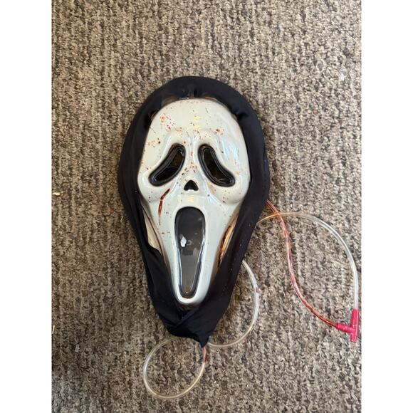 Costumes | Vintage Bleeding Ghostface Scream Mask W Blood Pump Tubes ...